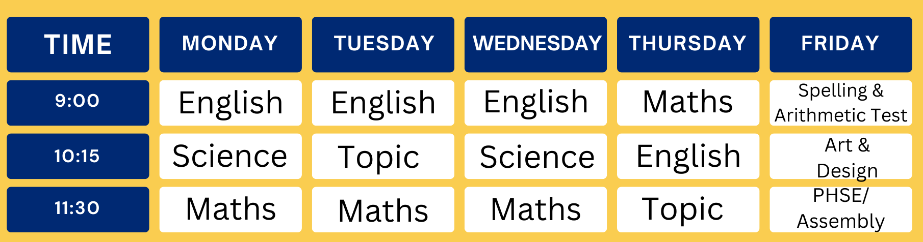 Academic Schedule - Cambridge International School